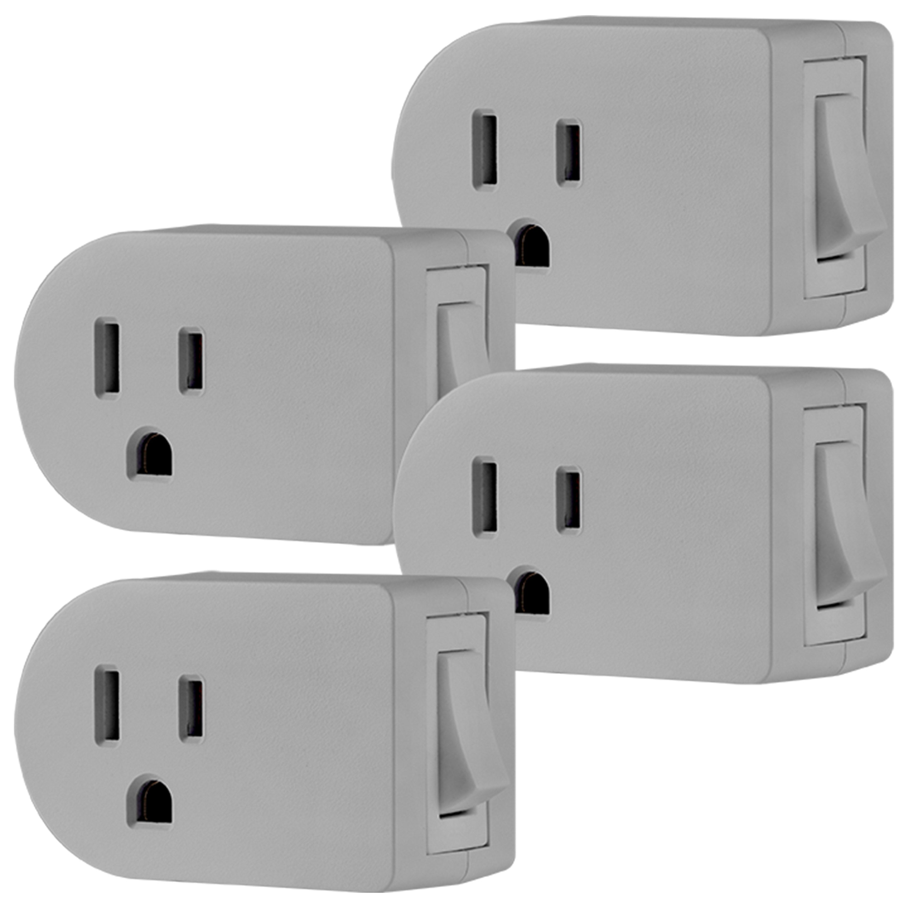 UltraPro Grounded Outlet Power Switch, Gray, 4pk – Jasco