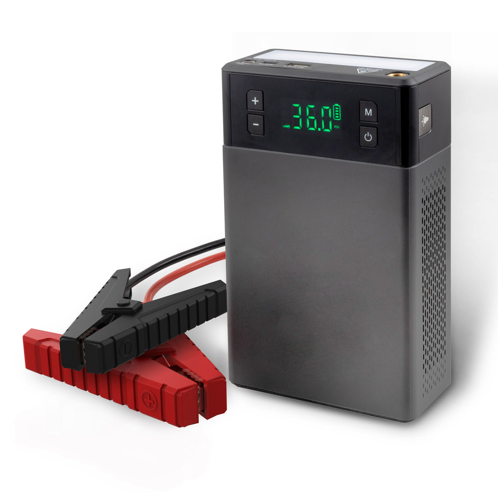 UltraPro Elite 1200A Jump Starter with Air Compressor, Black – Jasco
