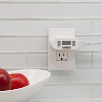 myTouchSmart Indoor Plug-In Simple Set Digital Bar Timer, White – Jasco